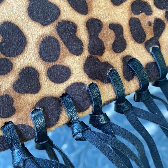 3Am Forever | Bags | 3am Forever Cheetah Leopard Animal Print Fringe ...
